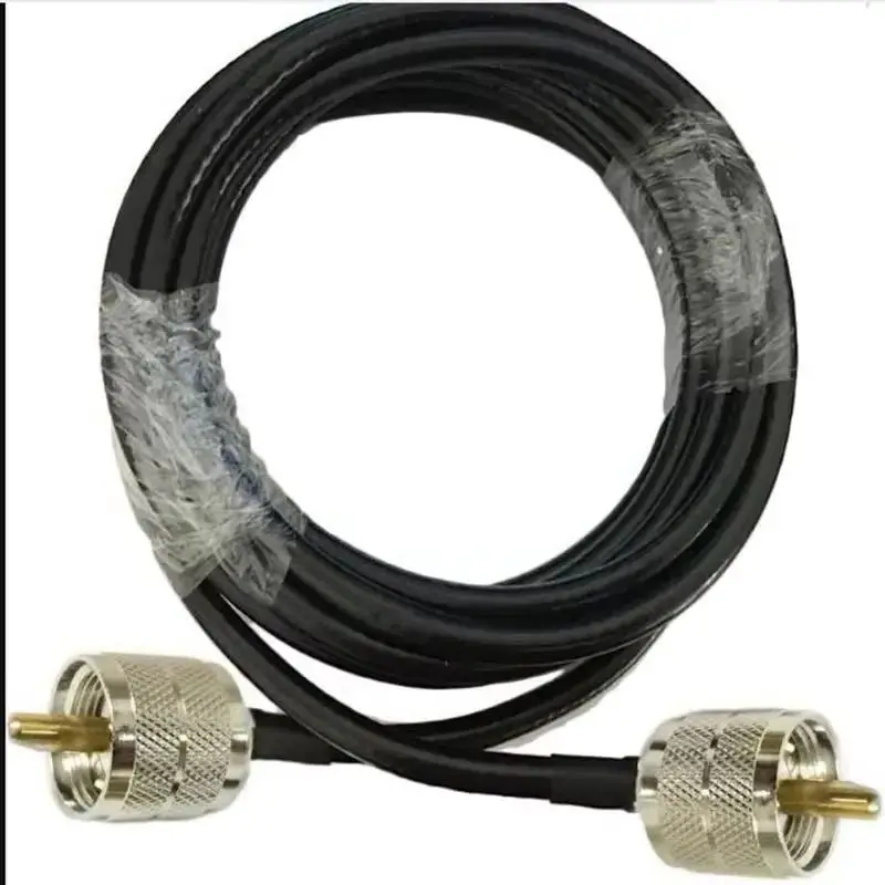 50-5 5D-FB Coaxial Cable UHF PL259 Male to UHF male connector RF Coax ...