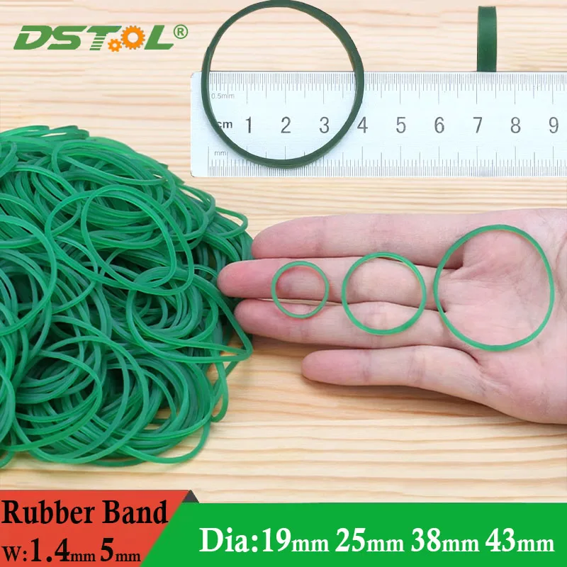 Mini-Rubber-Bands-Office-Rubber-Ring-Soft-High-Elastic-Green-Bands ...