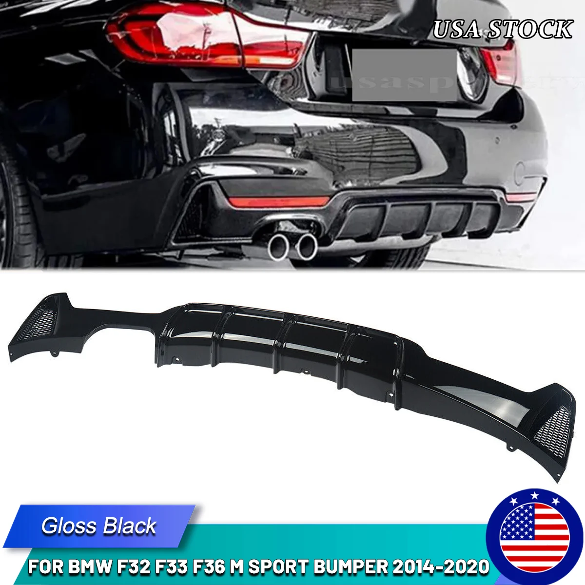 Magickit Rear Diffuser for BMW 4 series 32/F33/F36 2014-2020 Rear ...
