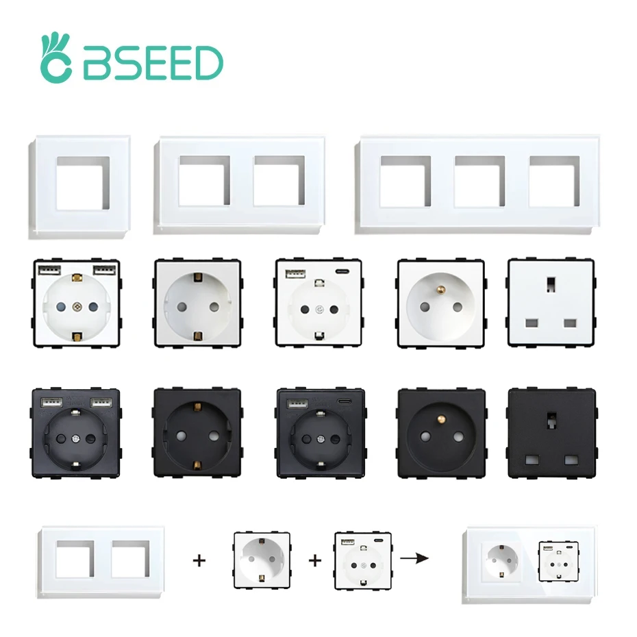 Wall Socket Usb Type C | Sockets Electrical Outlets | Socket Usb Frame ...