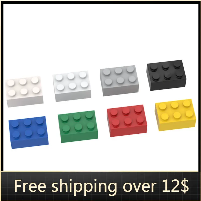 10Pcs-MOC-3002-Brick-2-x-3-Tile-Parts-Compatible-Building-Blocks ...