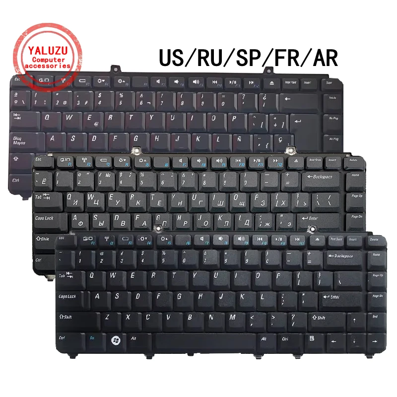 US/RU/SP/FR Laptop Keyboard For Dell 1318 1400 1410 1420 1500 1520 1521 ...