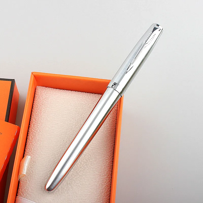 Jinhao-silver-Metal-Fountain-Pen-0-38mm-Nib-Bent-Curved-0-8mm-with ...