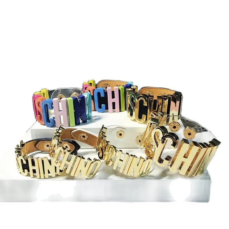 Letras-simples-de-metal-t-m-couro-pulseira-exagerada-personalidade ...