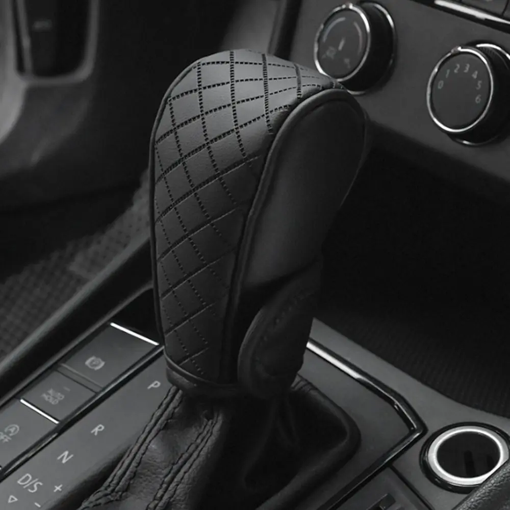 Car-Shift-Handle-Cover-PU-Leather-Non-Slip-Wear-resistant-Shift-Knob ...
