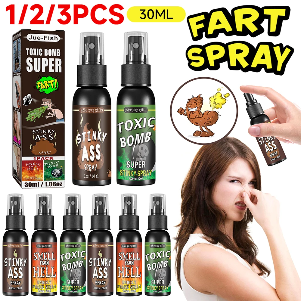 1-2-3PCS-Fart-Gag-Spray-Can-Stink-Bomb-Ass-Smelly-Stinky-Gas-Gag-Prank ...