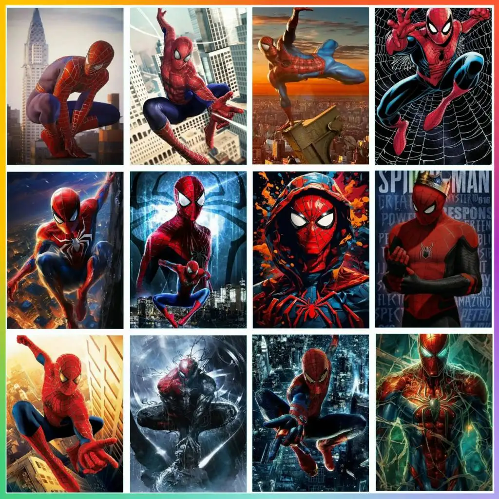 Disney-Marvel-Spiderman-Superhero-Cross-Drill-Canvas-Kit-Stitch-Diamond ...