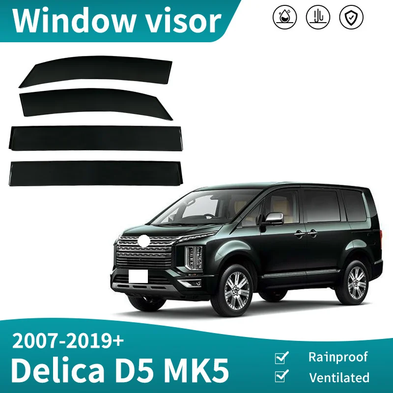 For-Mitsubishi-Delica-D5-MK5-2007-2022-Window-Visor-Vent-Shades ...