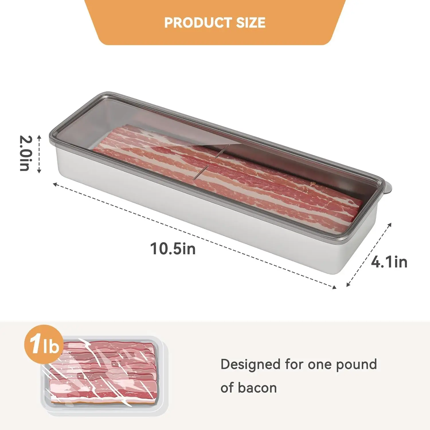 Bacon Container for Refrigerator – The Fork Spoon
