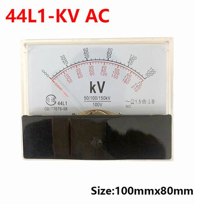 44L1 100V Input Analog AC Voltmeter High Voltage Meter 3KV 6kV 10kV ...