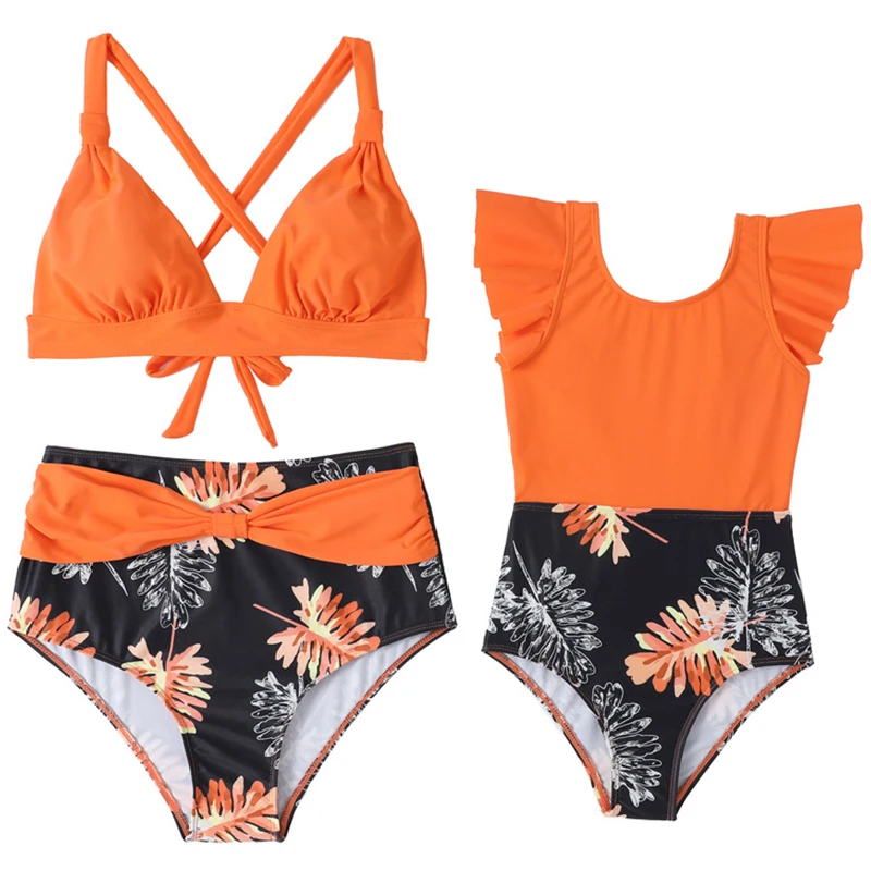 Family Look Swimwear Family Matching Outfits Summer Breezy Palm Leaf
