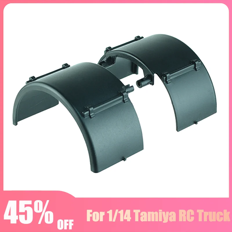 1-Pair-Black-Plastic-Fender-for-1-14-Tamiya-RC-Truck-Trailer-Tipper ...