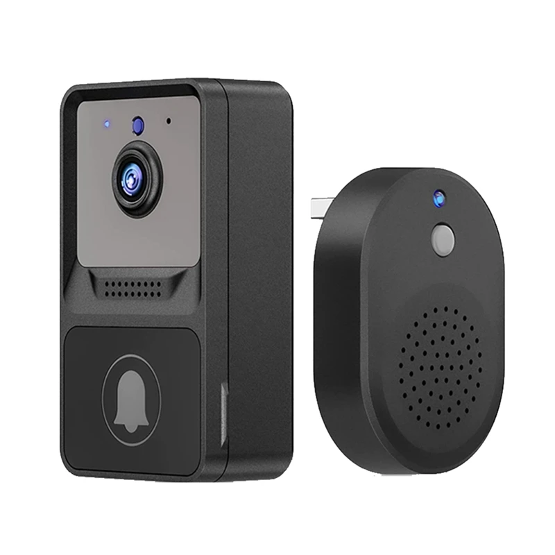 1-Set-Smart-Home-Wifi-Door-Bell-Camera-Chime-Two-Way-Audio-Intercom ...