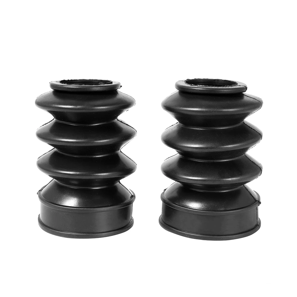 Motorbike-Black-35mm-Rubber-Front-Fork-Gaiters-Gators-Boots-Cover-For ...