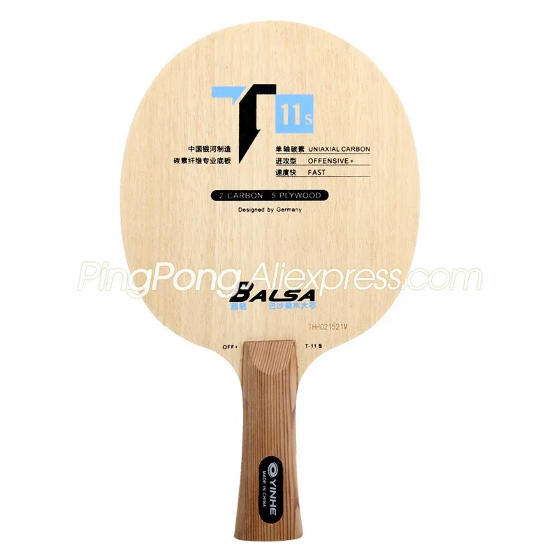 Original YINHE T-11S Table Tennis Blade (Balsa Light Weight Carbon) T11 ...