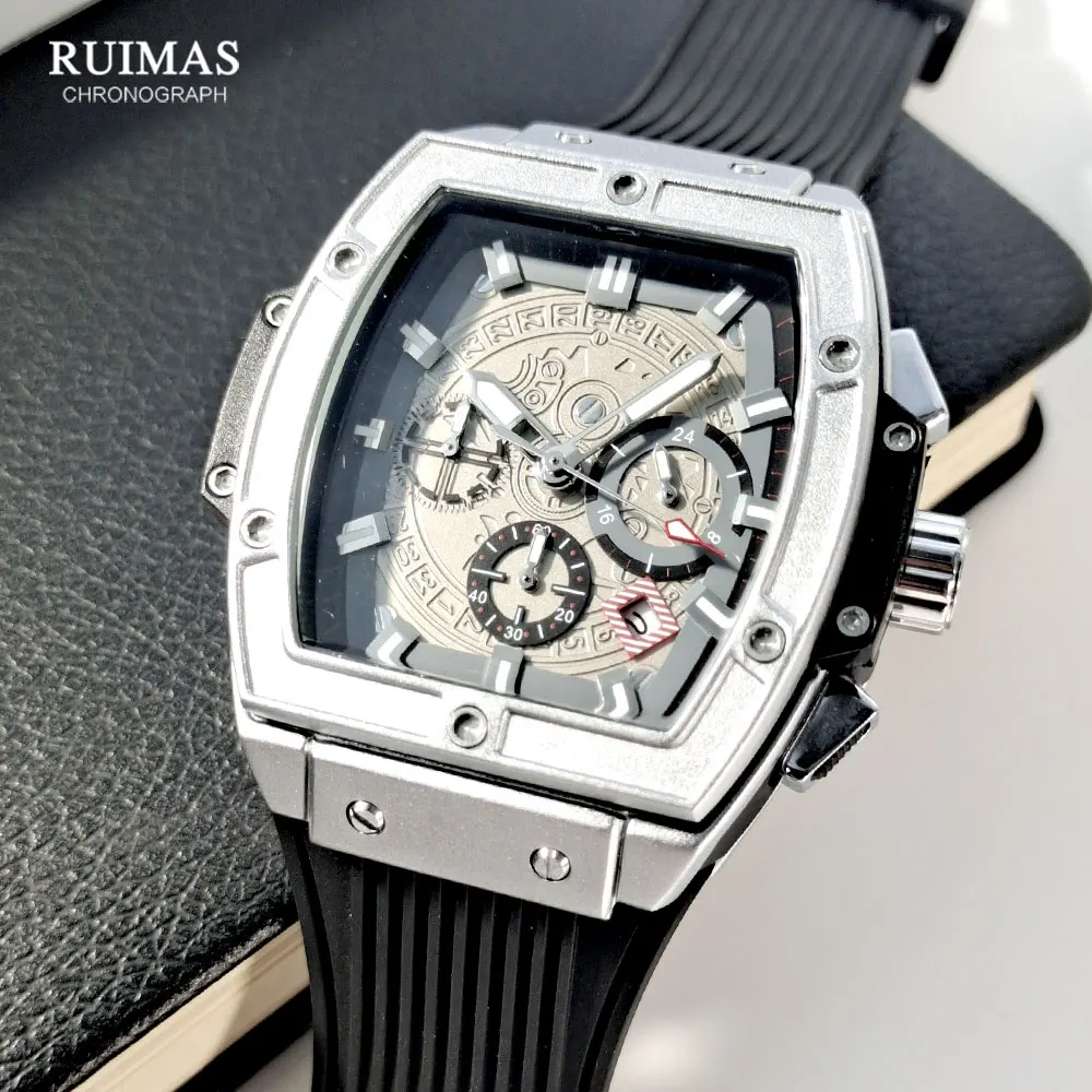 Megir & Ruimas Relógios Para Homem Moda Militar Esporte Tonneau ...