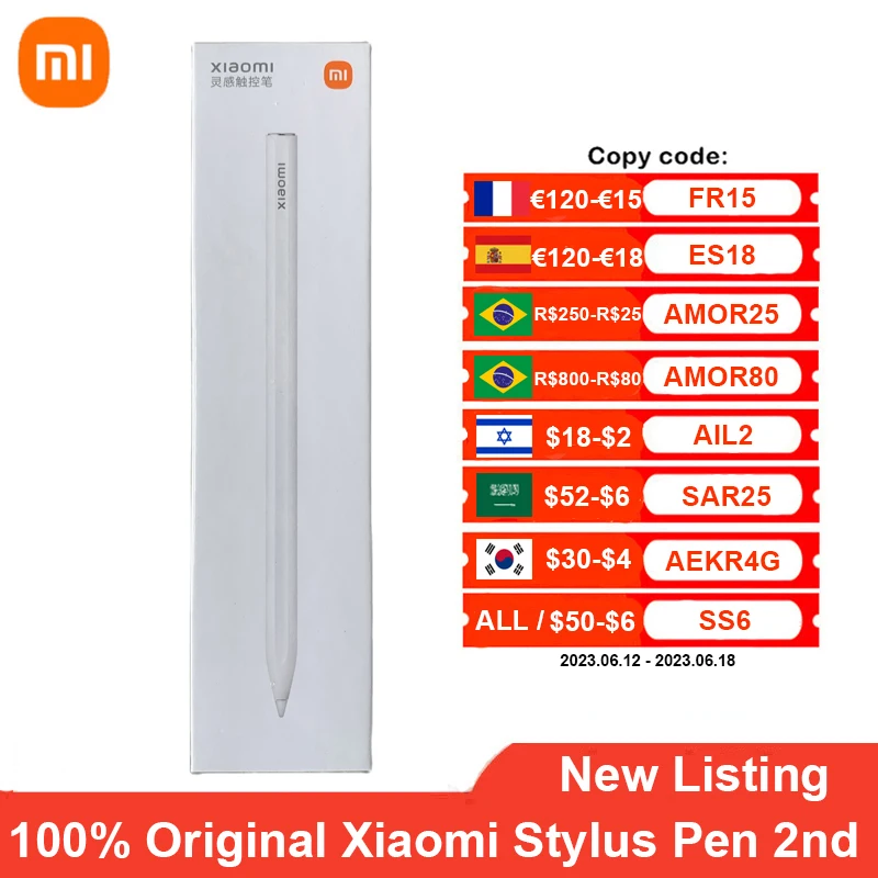 Xiaomi Stylus Pen 2nd For Xiaomi Mi Pad 6 / 5 Pro Low Latency Draw ...