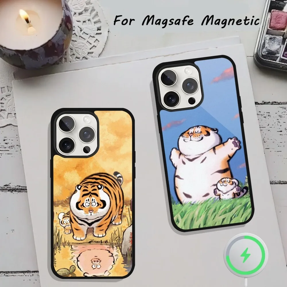 Cute-Fat-Tiger-Phone-Case-For-iPhone-15-12-13-14-11-Pro-Plus-Max ...
