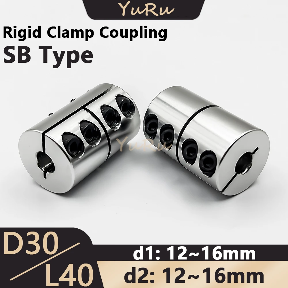 1pcs D30l40 Sb Type Rigid Clamp Coupling Bore 12/12.7/13/14/15/16mm D30 ...