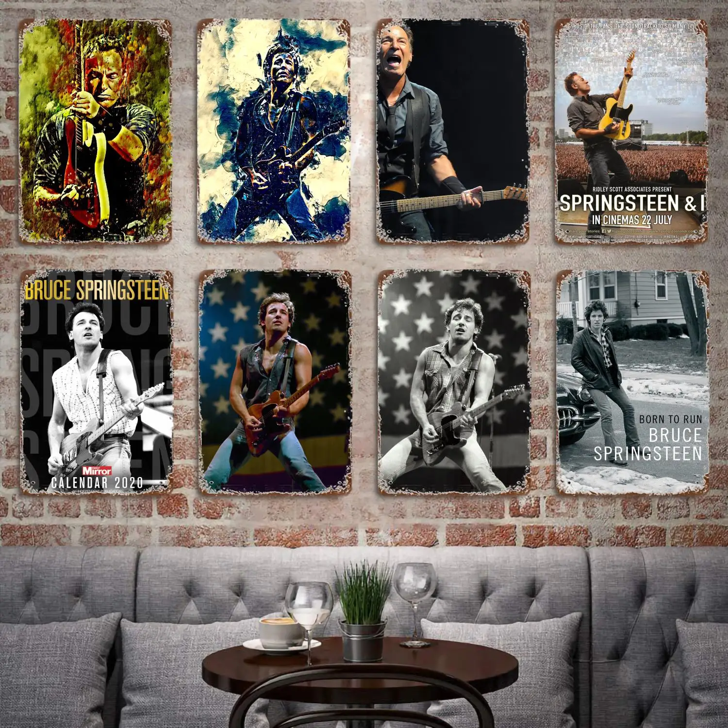 Bruce Springsteen Metal Decor Poster Vintage Tin Sign Metal Sign ...