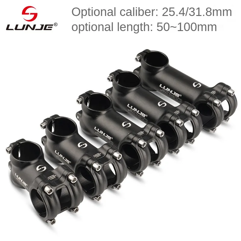 25.4mm 31.8mm Pipe Cycling Stem Matte Aluminum Alloy Power Short Road ...