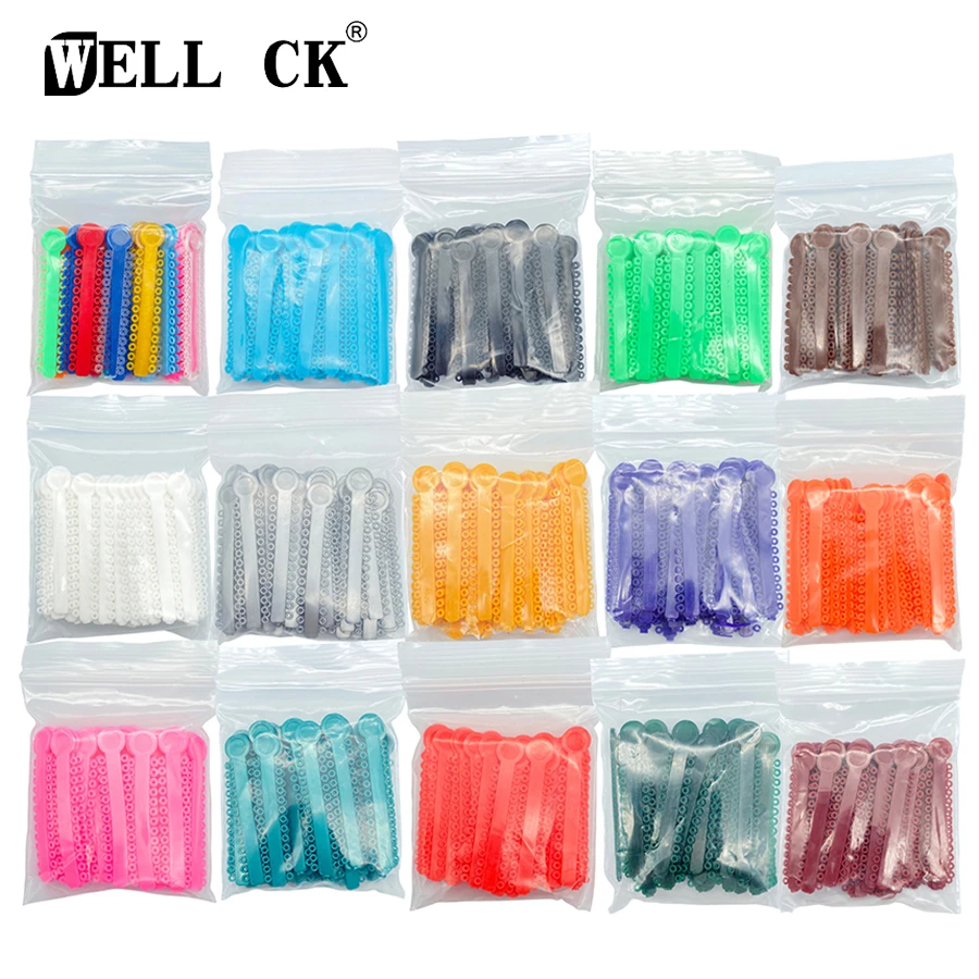 1Pack=1040PCS/40Sticks Dental Orthodontic Elastic Ligature Ties Bands ...