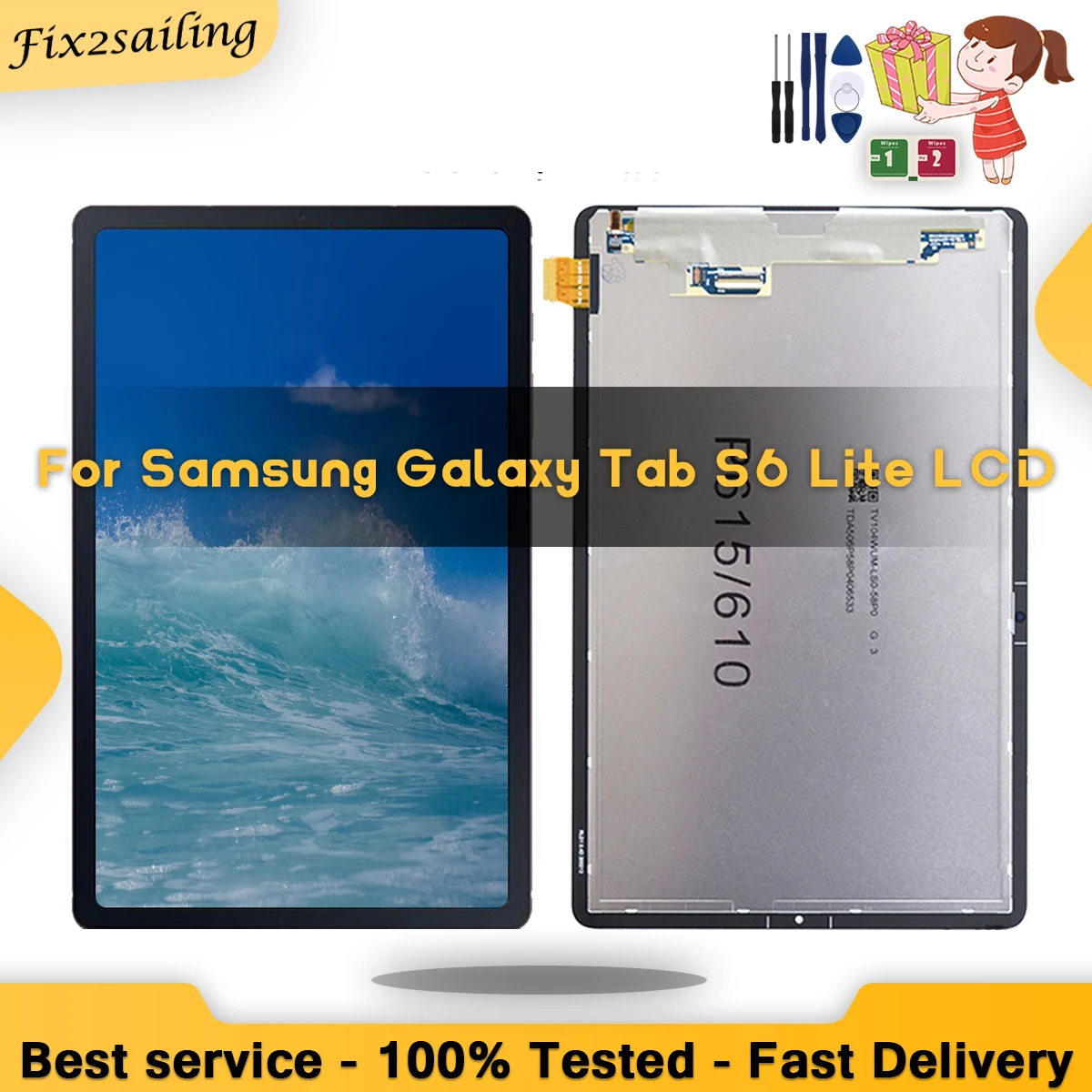 AAA+ Quality 10.4" LCD For Samsung Galaxy Tab S6 Lite P610 P615 SM-P610 ...