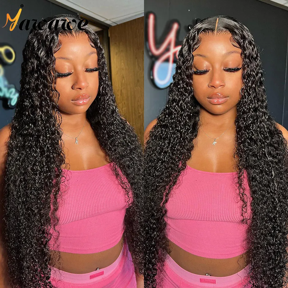 Yawawe-Wear-Go-wig-Human-hair-lace-front-wig-Mongolian-Kinky-Curly ...