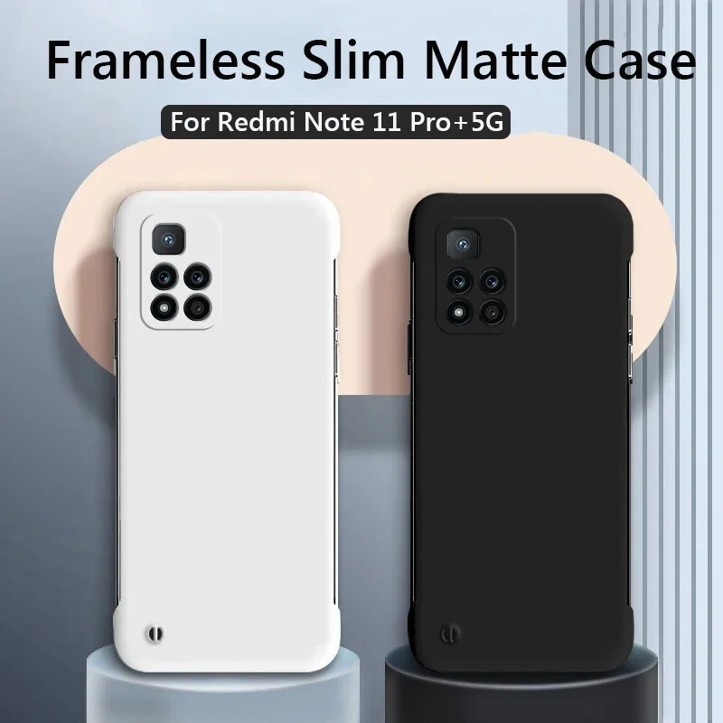 Frameless Slim Skin Matte Hard Back Cover Case On For Xiaomi Redmi Note ...