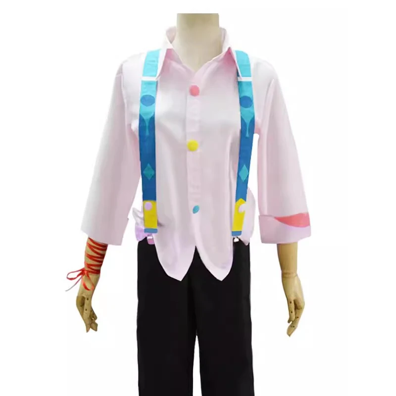 Juzo-Suzuya-Rei-Cosplay-Costume-Full-Set-White-Pink-Shirt-Pants-Straps ...