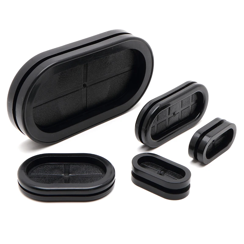 Soft-Oval-Rubber-Protective-Coil-Threading-Ring-Buckle-Type-Plug-for ...