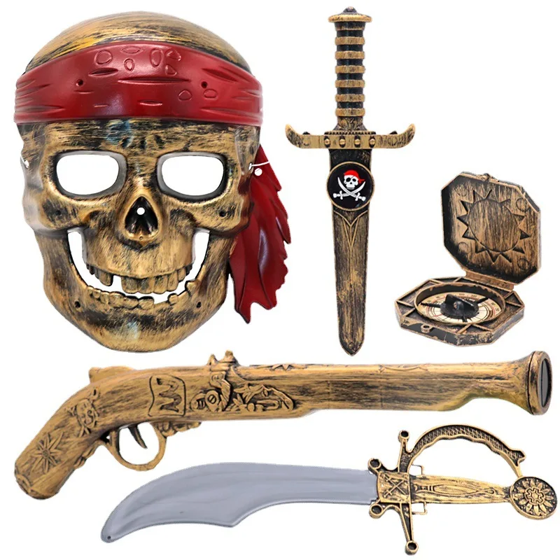 Halloween-5Pc-Pirate-Costume-Mask-Accessories-for-Kids-Pirate-Cosplay ...