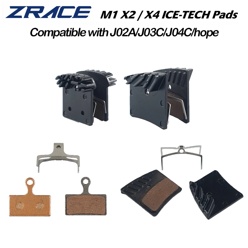 ZRACE-M1-X2-X4-Bicycle-Disc-Brake-Pads-Hydraulic-Disc-Ice-Technology ...
