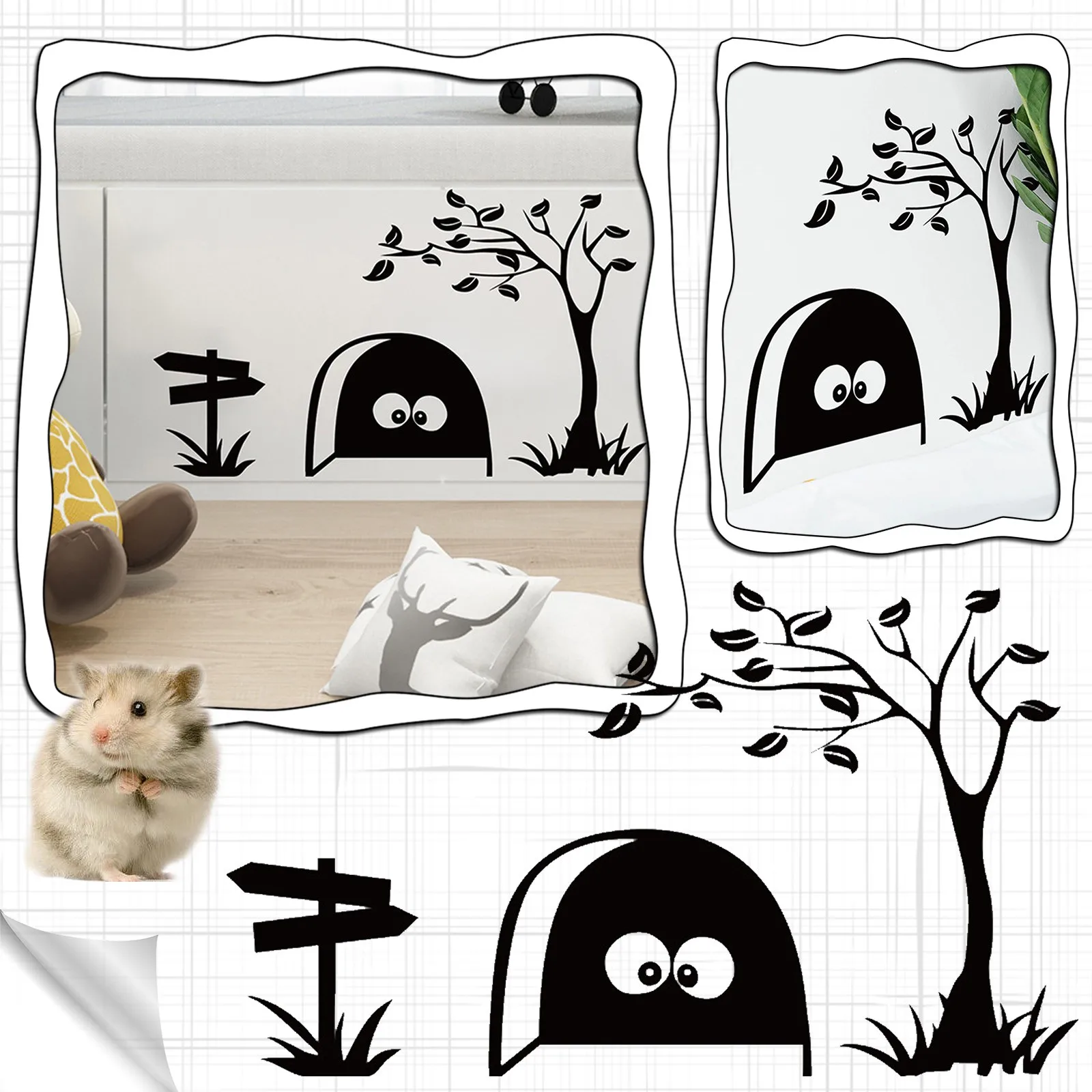 Mouse Animal Hole Drawing