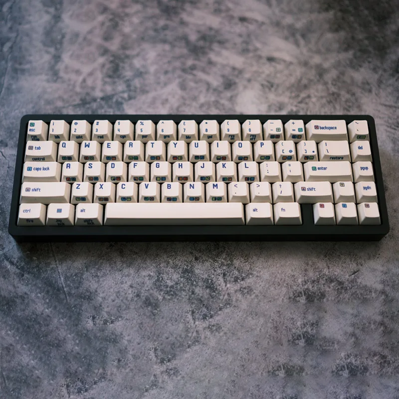 153 Keys Commodore 64 C64 Theme Keycaps PBT Dye Sub Key Caps Retro ...