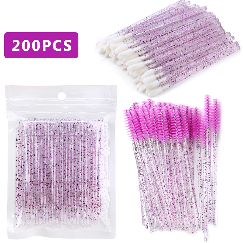 Descart-veis-Crystal-Makeup-Brushes-R-mel-Wands-Lip-Gloss-Aplicador-C ...
