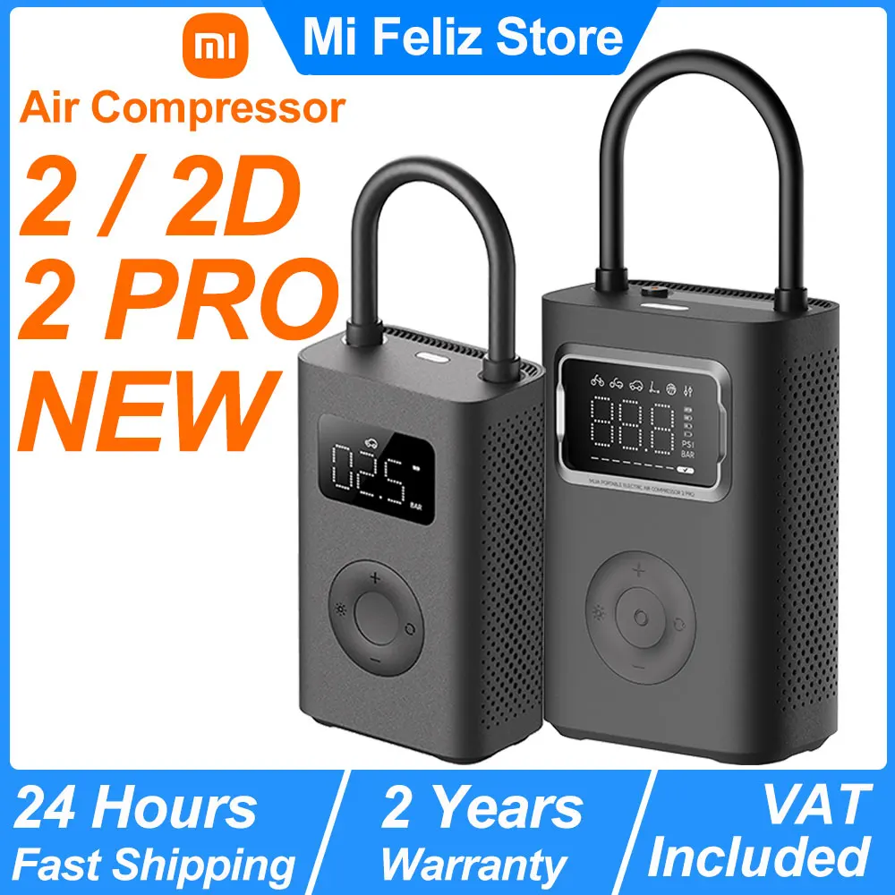 NEW Xiaomi Mijia Portable Air Compressor 2 / 2D /2PRO, Air Pump 2,Smart ...