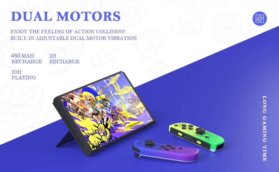 Jaune - Manette de jeu Joy Pad Switch sans fil, Joysticks à double ...