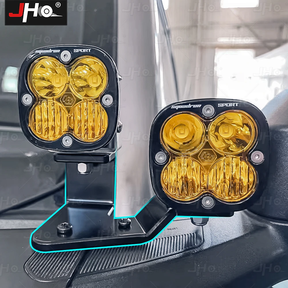 JHO-Single-A-pillar-Spotlights-Bracket-Double-Oval-Light-Mount-Fit-for ...