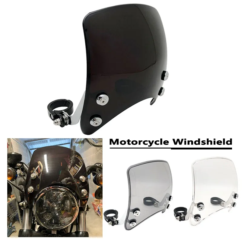 New-Motorcycle-Windshield-Windscreen-For-Sportster-XL-883-1200-XL1200NS ...