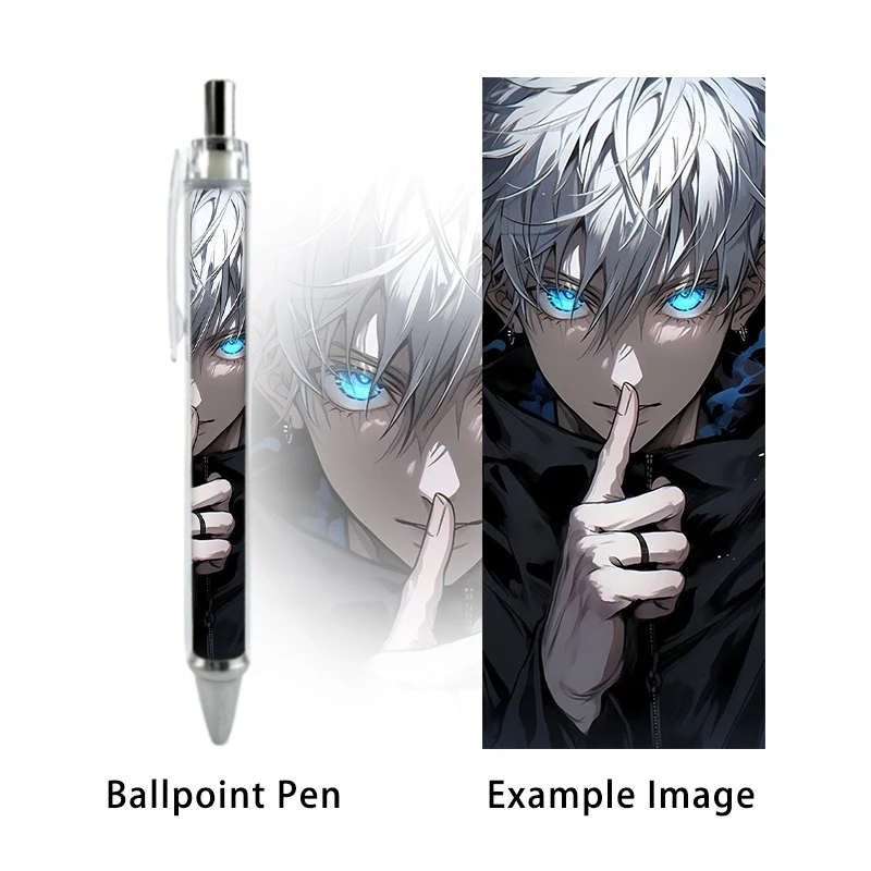 2PCS-Silver-hair-Mudra-Gesture-Satoru-Gojo-Anime-Caneta-Black-Refills ...