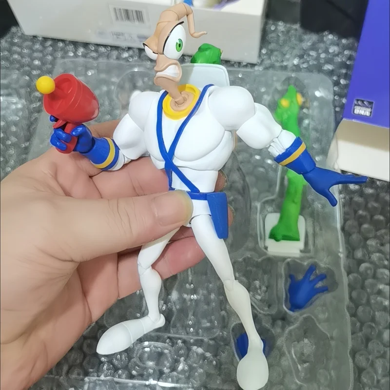 Hot-New-Pdna-1-12-Earthworm-Jim-Action-Figure-Psy-crow-Snot-Worm-Body ...