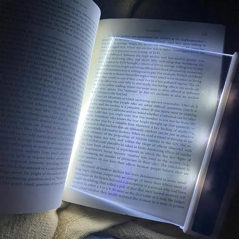 Led-Book-Light-Eye-Caring-Flat-Night-Vision-Reading-Light-Portable ...