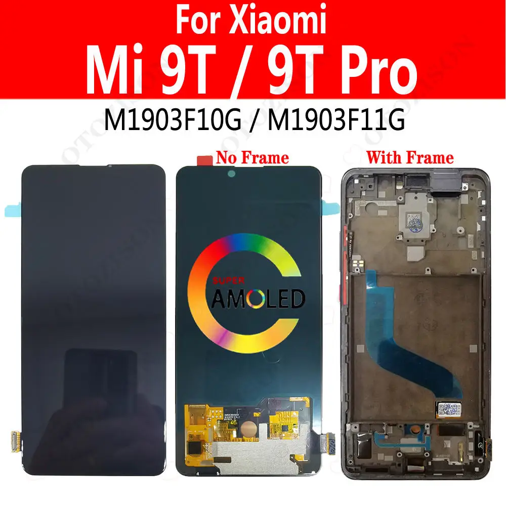 AMOLED-LCD-With-Frame-For-Xiaomi-Mi-9T-Pro-LCD-M1903F11G-Display-Mi-9T ...