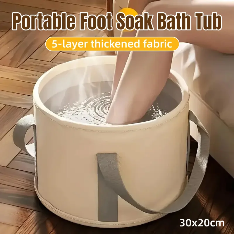 Collapsible Foot Soak Bucket Portable Insulated Foot Soak Bag for ...