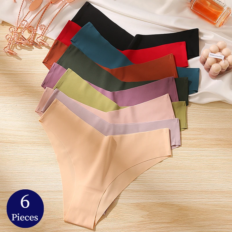 BZEL-bragas-sin-costuras-de-corte-en-V-para-mujer-ropa-interior-de-sat ...