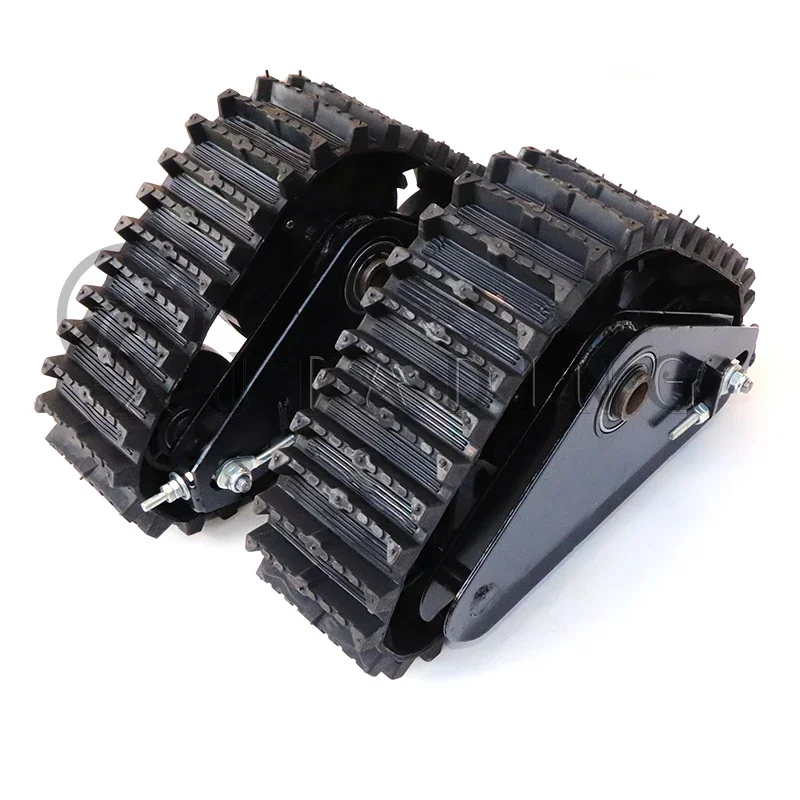 1-Pair-Rubber-Track-Wheels-Sets-Fit-For-Electric-Snowmobile-ATV-Go-kart ...