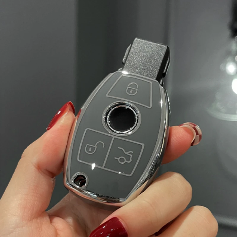 Tpu Car Key Case Cover Fob For Mercedes Benz A B C E S G Glb Glc Gla ...