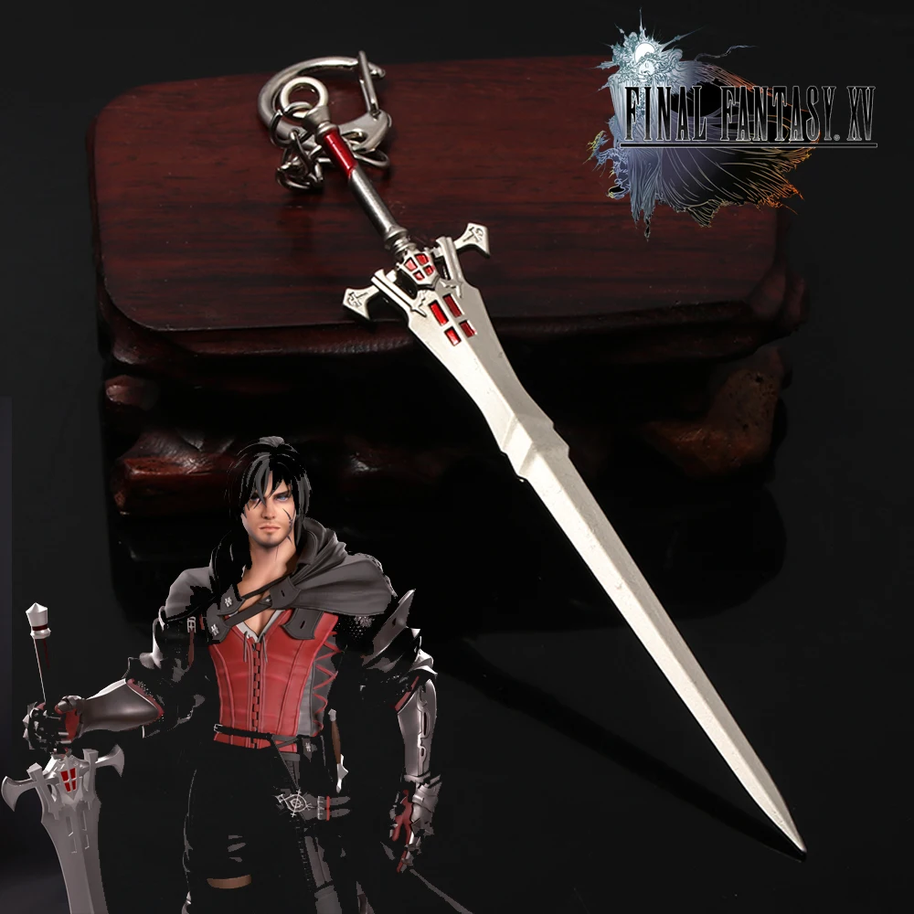 FINAL-FANTASY-XVI-Clive-Rosfield-Invictus-Sword-Keychain-Game-Peripherals-Metal-Weapon-Model ...