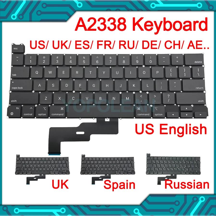 New-Laptop-A2338-Keyboard-For-Macbook-Pro-Retina-13-M1-A2338-Keyboard ...